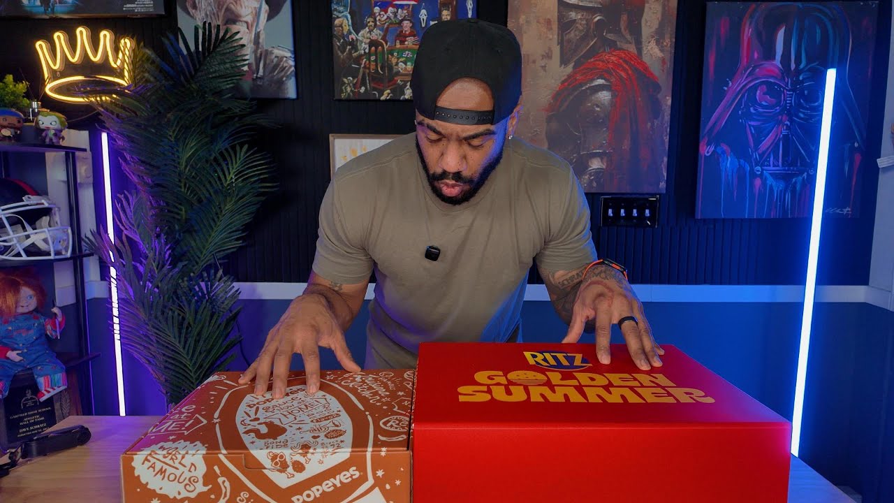 Random PR Gift Boxes (Popeyes & Ritz) - YouTube
