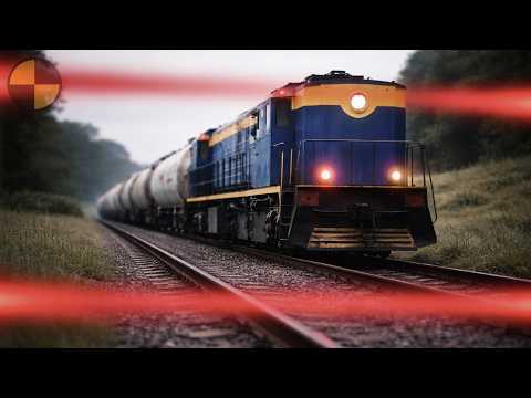 Trains Passing Through a Laser Gate | BeamNG Drive