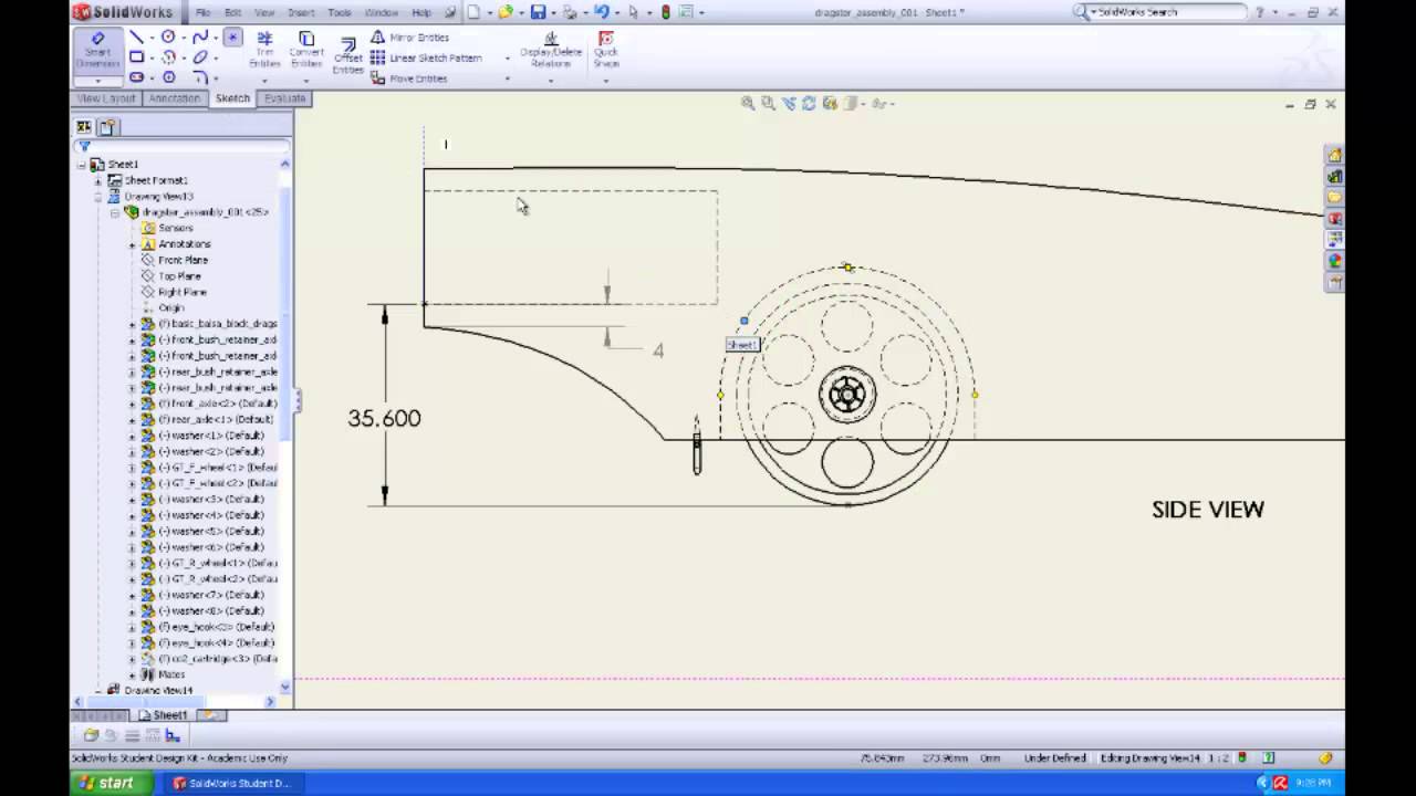 Technology Student Association CO2 Dragster Design 140 - YouTube