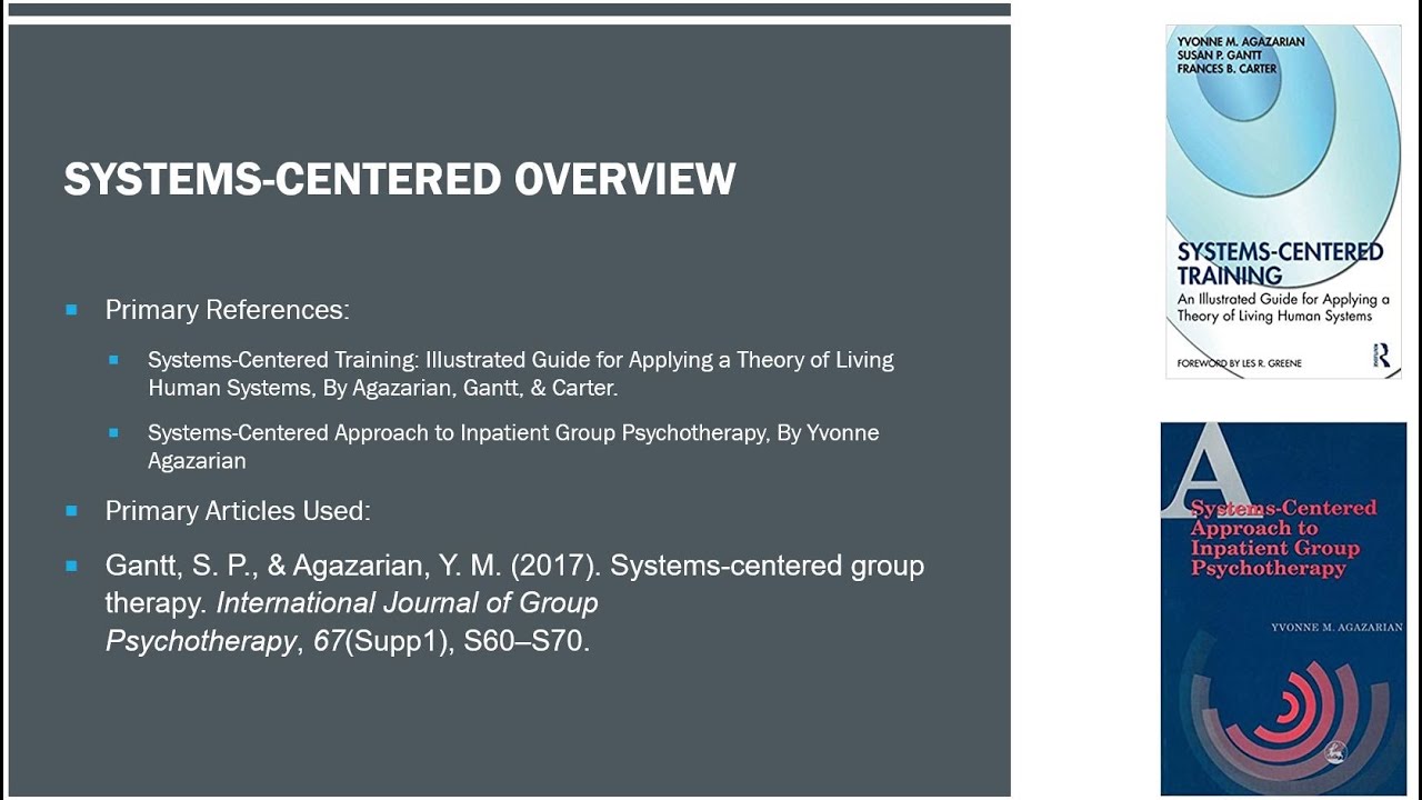 Systems-Centered Group Therapy: Group Theory Seminar Week 9 - YouTube