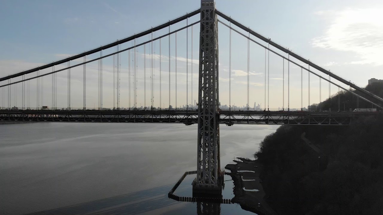 DJI DRONE OVER THE WORLD'S BUSIEST BRIDGE - YouTube