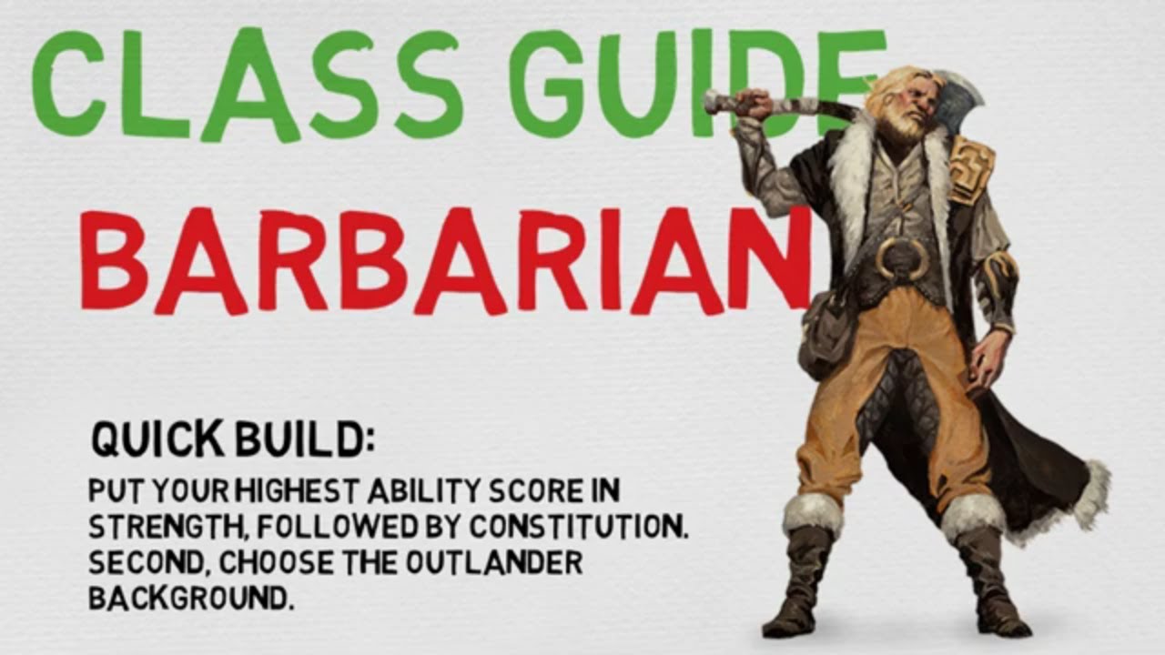 Class guide #1: The Barbarian - YouTube