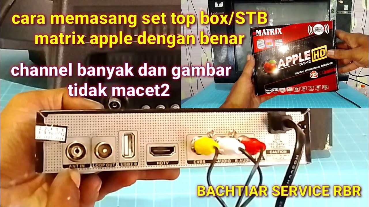cara memasang set top box matrix apple (2022) - YouTube
