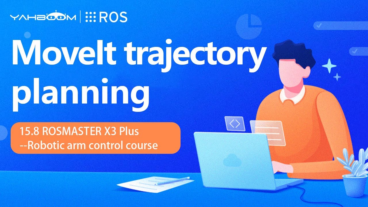 15.8[ROSMASTER X3 Plus--Robotic arm control course]--MoveIt trajectory ...