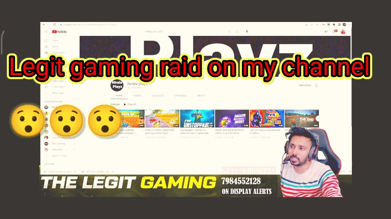 @TheLegitGamingLive RAID ON MY CHANNEL - YouTube
