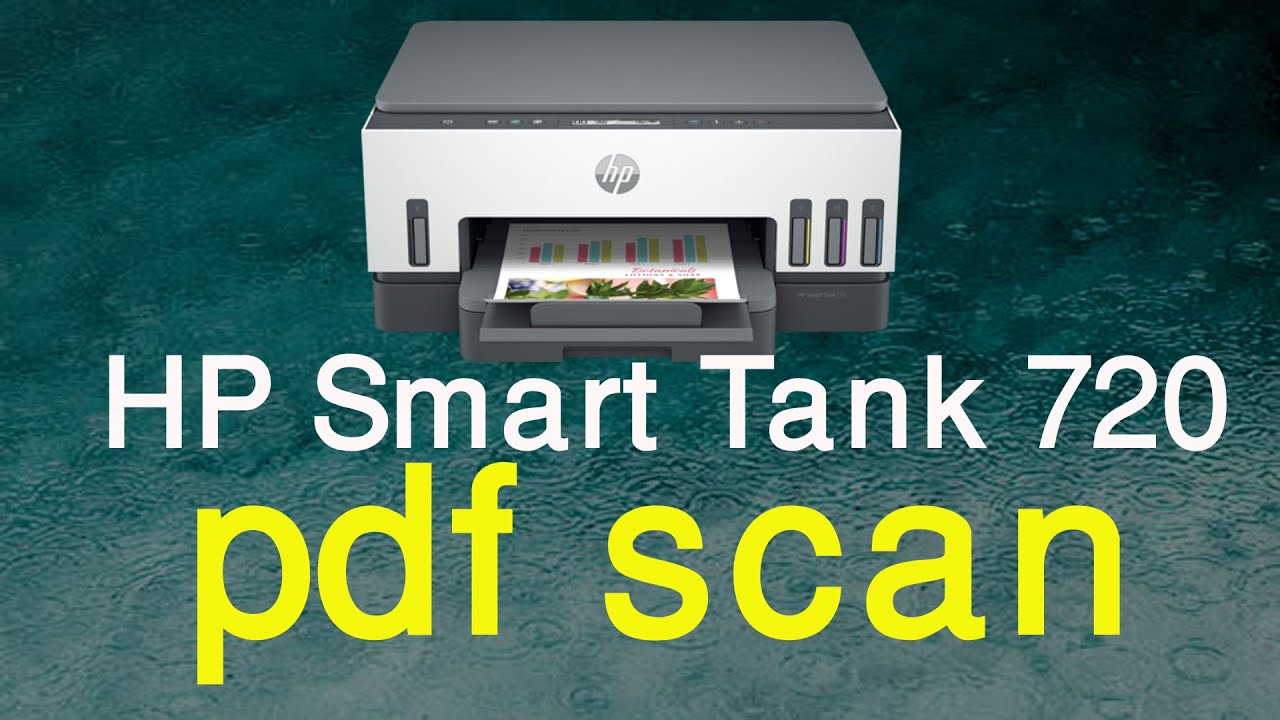 HP Smart Tank 720 how to pdf scan format || PDF Scan|| HP Printer ...