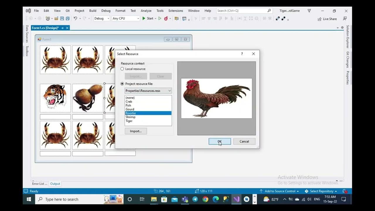 .Net Programming I - Assignment II (Tiger Gourd Game) - YouTube