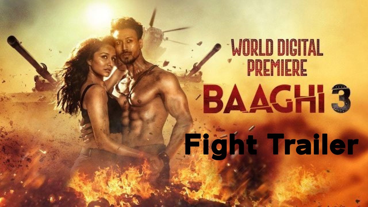 Baaghi 3 fight trailer - YouTube