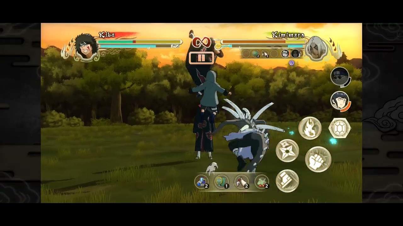 Naruto Ultimate Ninja Storm Kiba vs Kimimaro (Curse Marked Second State ...