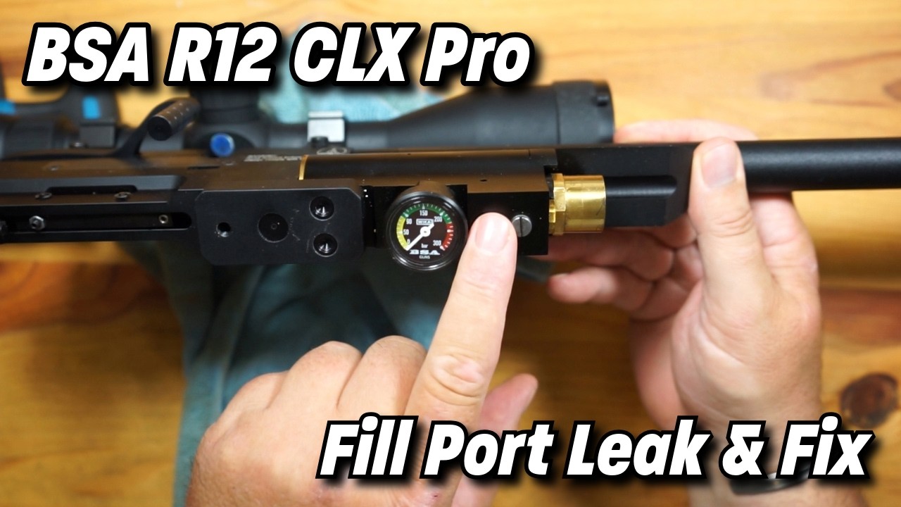 BSA R12 CLX Pro Fill Port Leak & Fix - YouTube