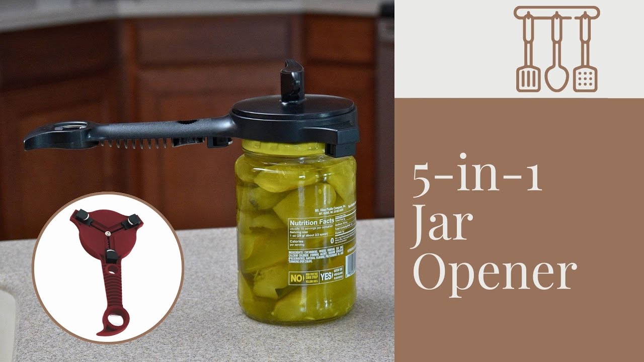 Leave No Jar Unopened with Our 5-in-1 Jar Opener! - YouTube
