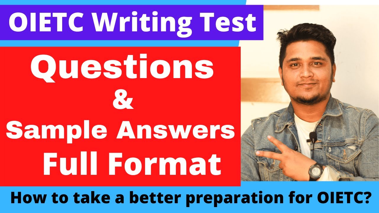 OIETC Essay Writing : Most Common Questions & Sample Answer. - YouTube