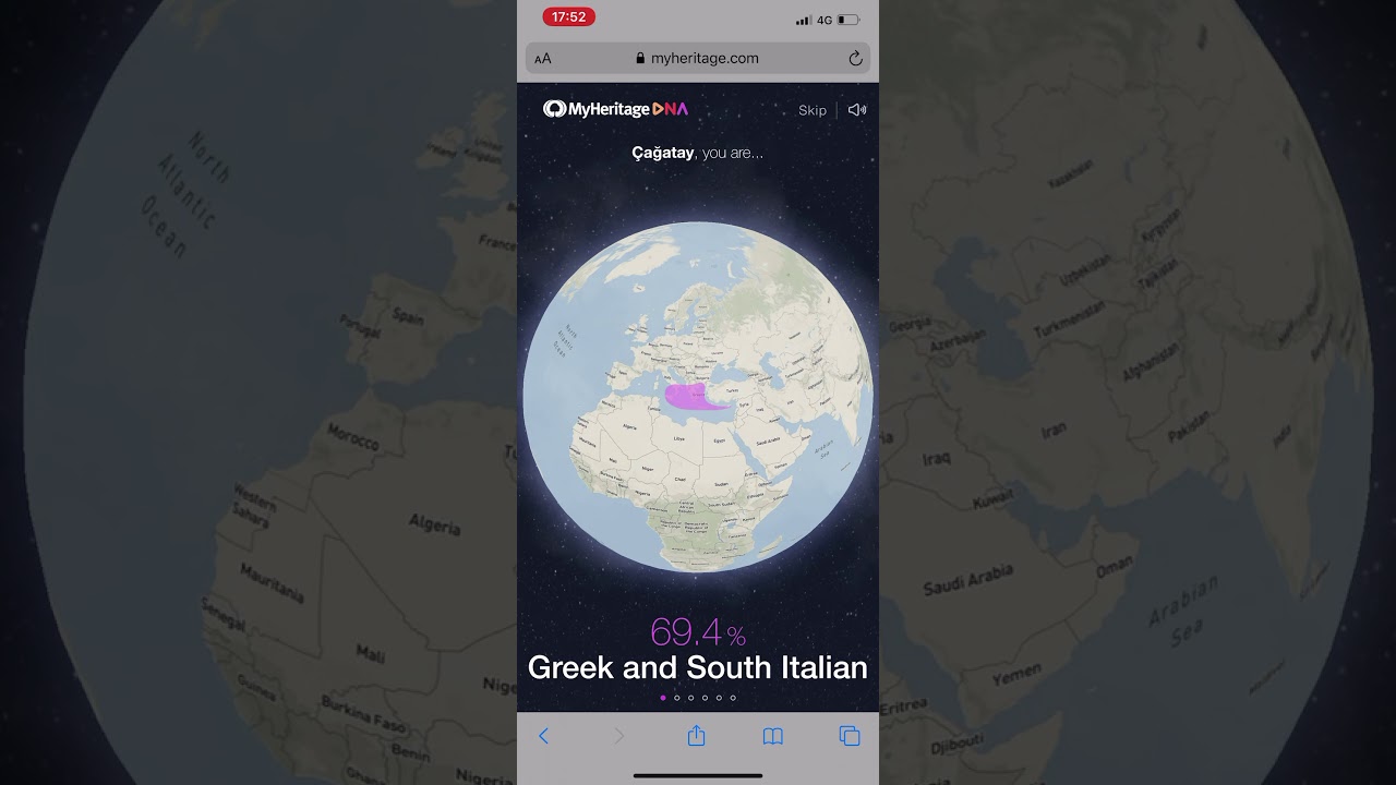 MyHeritage DNA results by Turkish from Turkey - YouTube