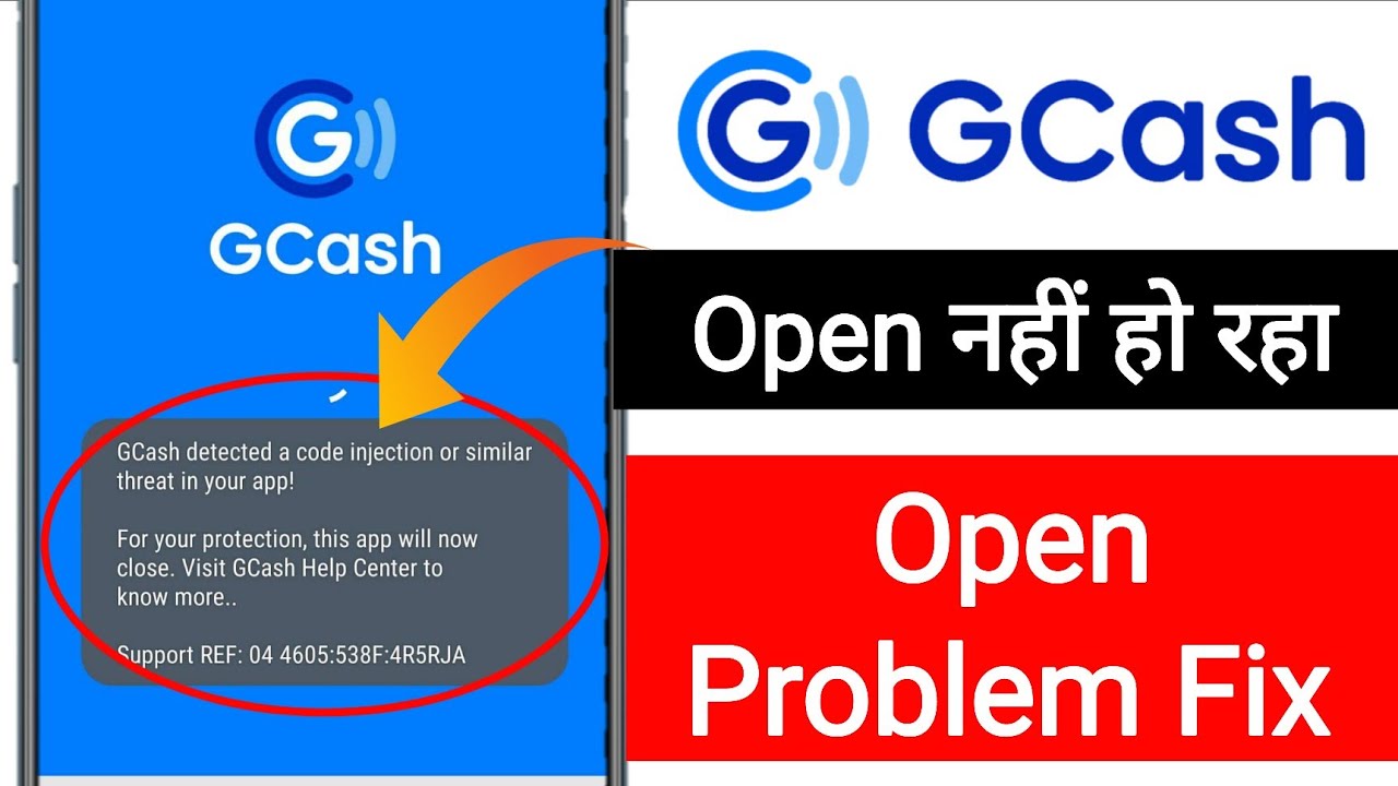 GCash Open Problem || GCash Detected a Code Injected or Similar Threat ...