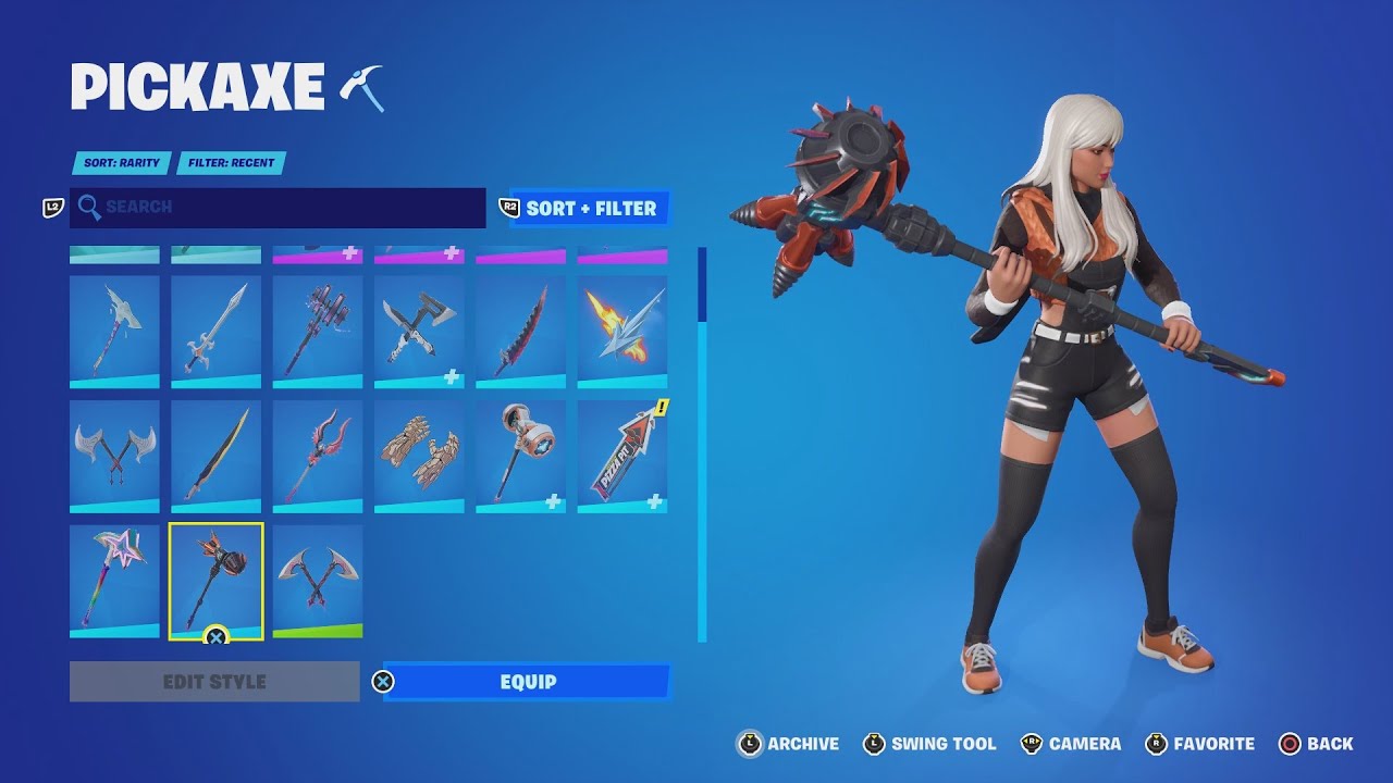This NEW Pickaxe Shows Your CHARACTER Holding It In The LOCKER! - YouTube