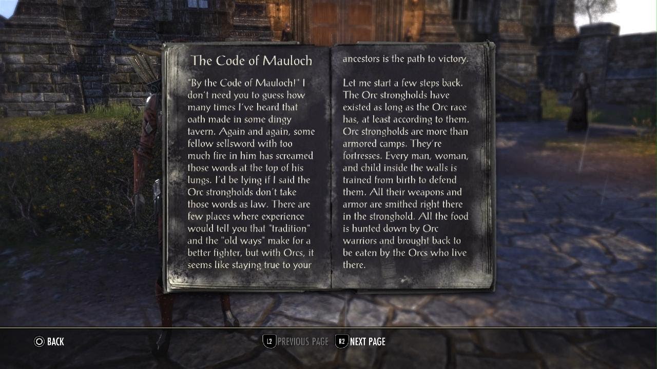 Glenumbra Lore - The Code Of Mauloch Lorebook - YouTube