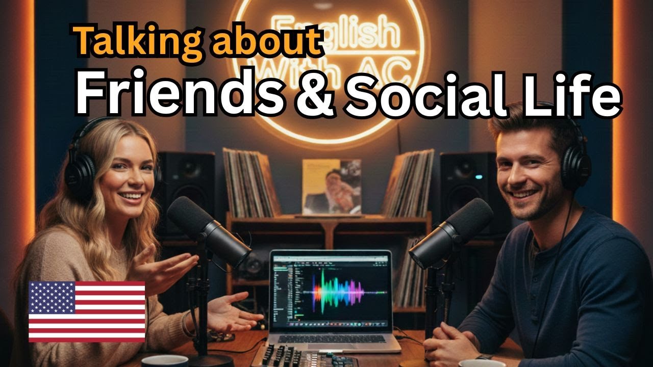 How To Talk About Friends & Social Life | English Conversation Practice ...