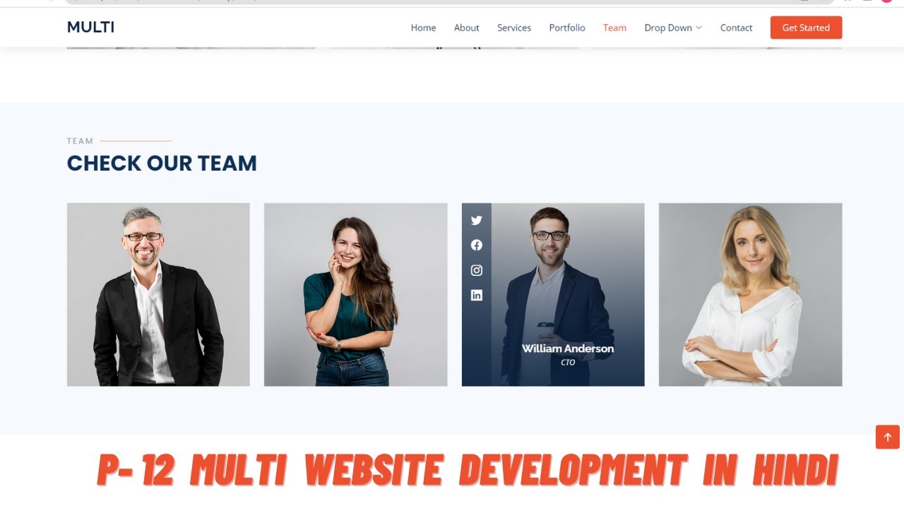 P-12 Multi Website Development In Hindi Responsive @Justforcode - YouTube