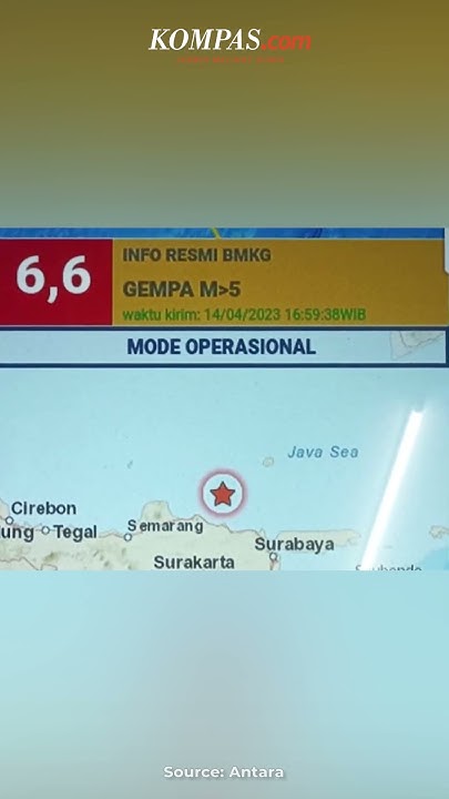 Gempa Magnitudo 6,6 Guncang Tuban Jawa Timur - YouTube