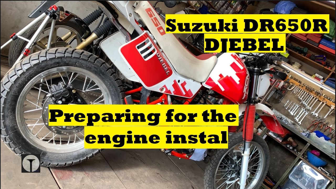 Suzuki DR650 R Restoration Part 5 Preparing the frame for the engine ...