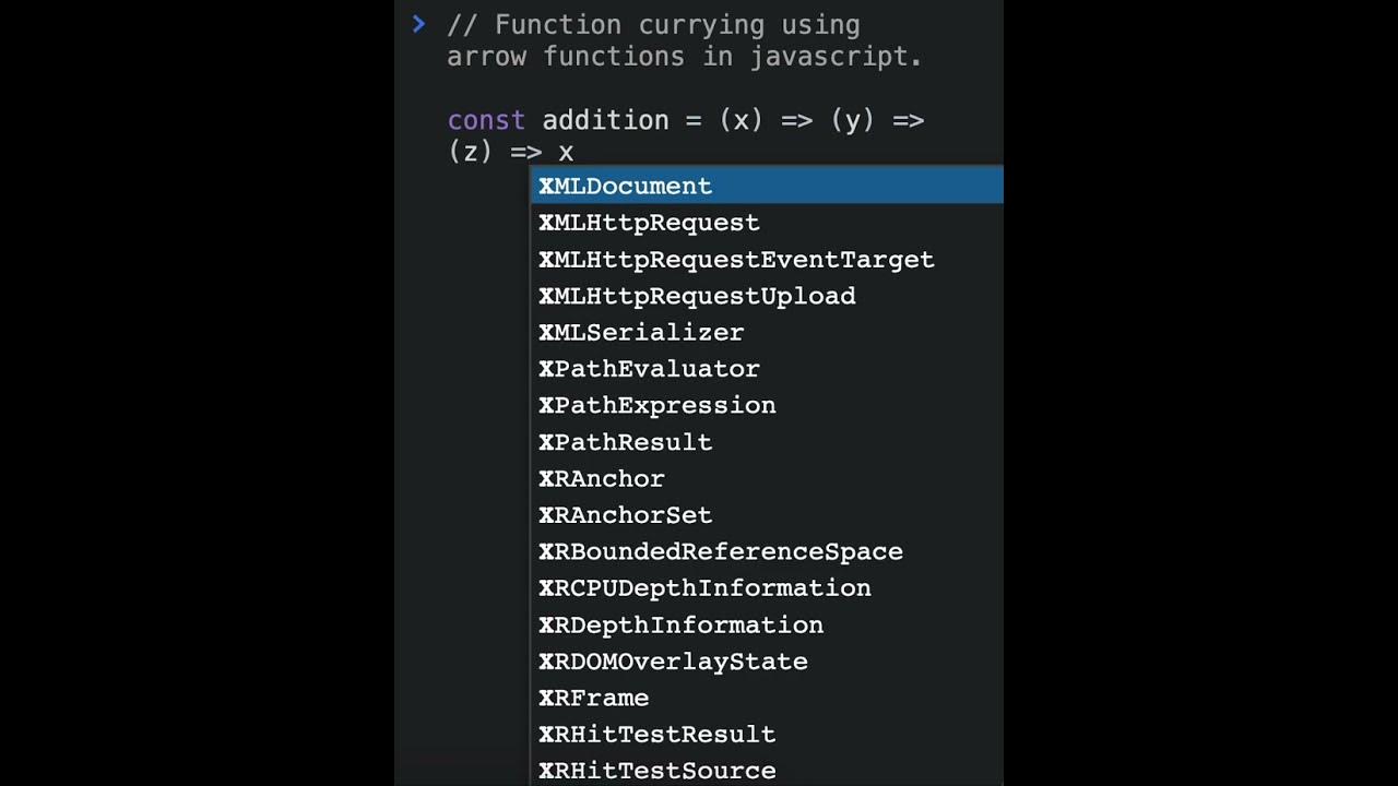 Shorts Javascript Functionalprogramming Currying In Javascript Using Arrow Functions Youtube