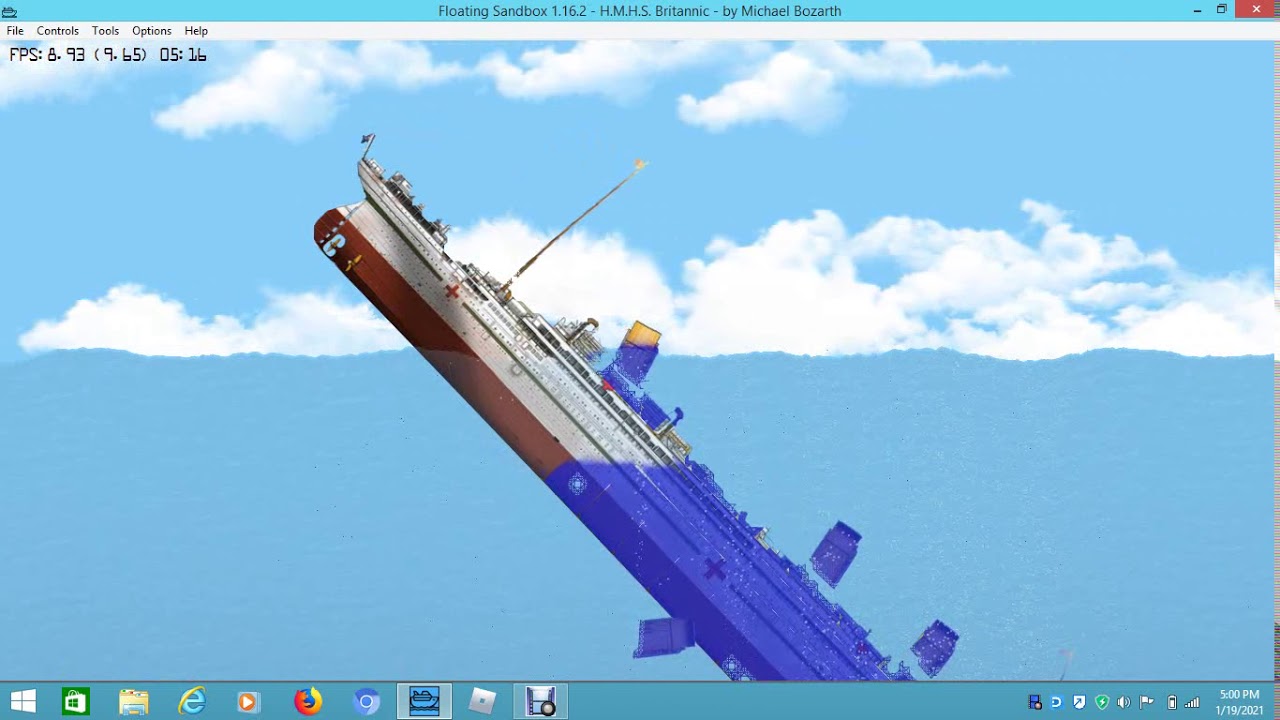 floating sandbox the sinking of HMHS Britannic - YouTube