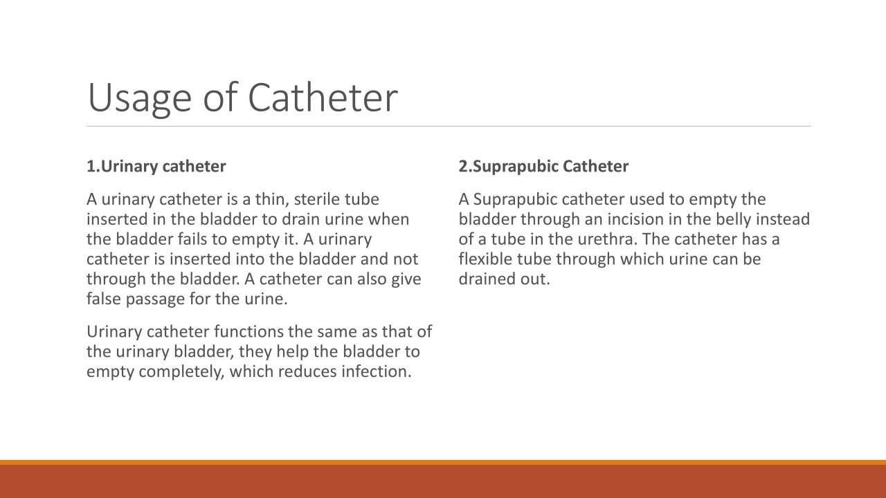 Types and Usage of Catheter - YouTube