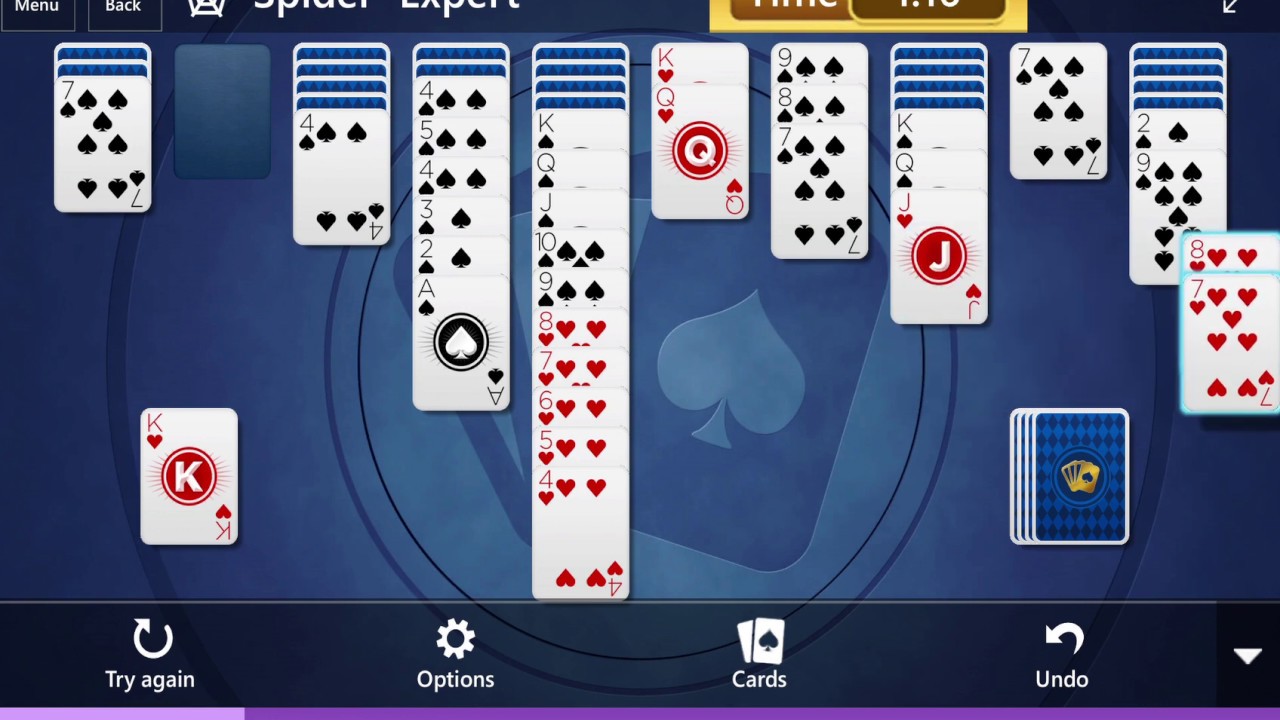 Microsoft Solitaire Collection: Spider - Expert - October 21, 2016 ...