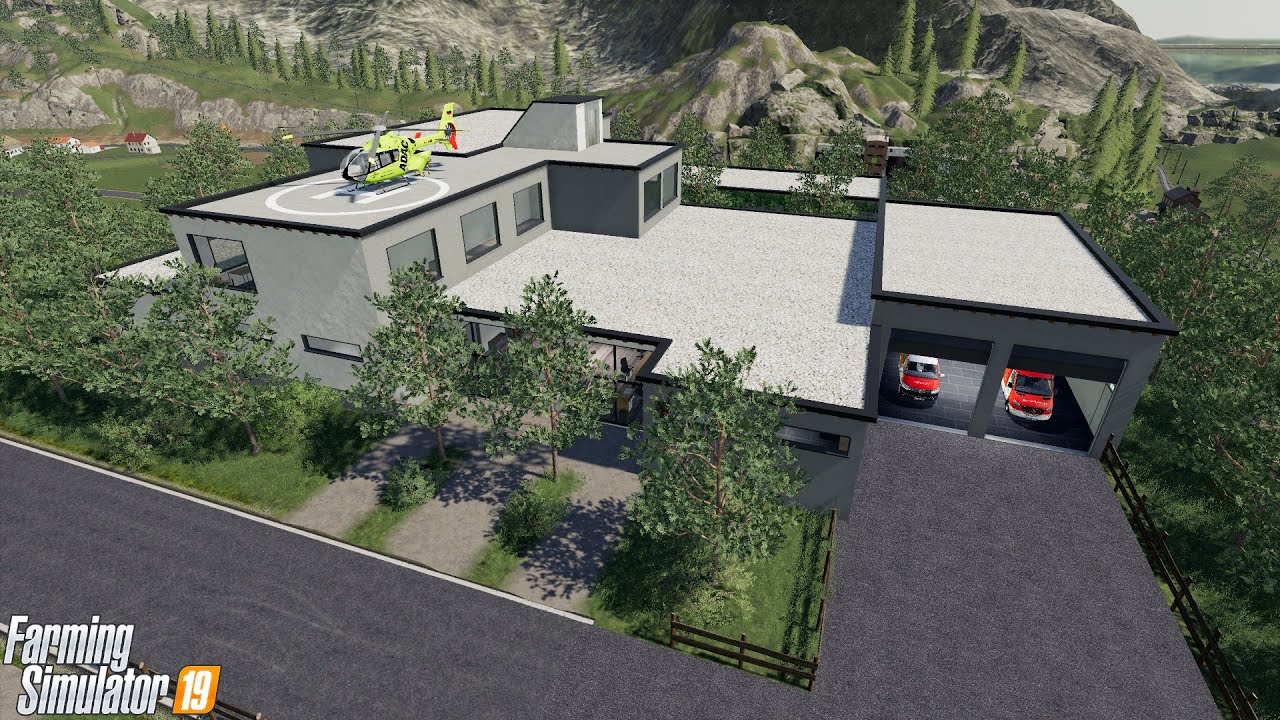 LS19 - Das Bergkrankenhaus auf der Königsberg V2 mit Heli Landeplatz ...