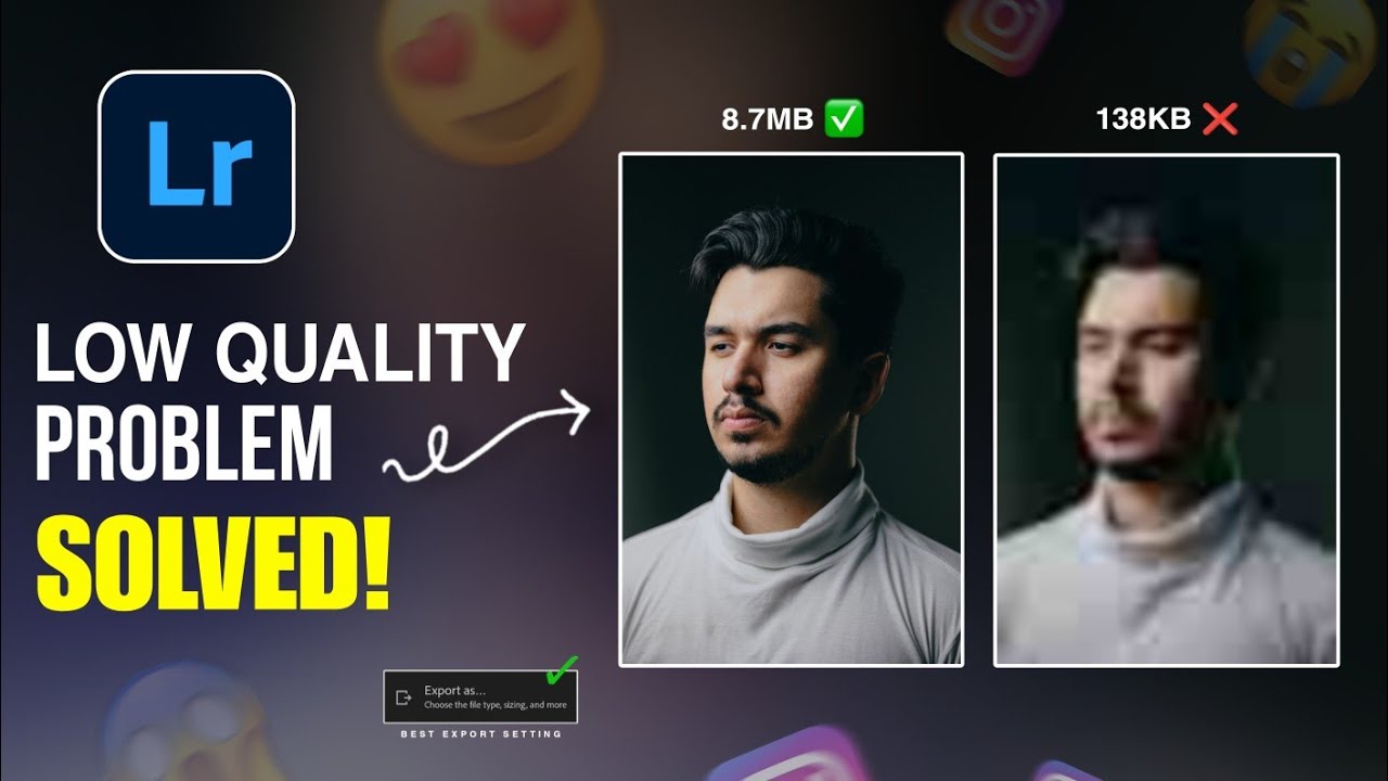 😱 Lightroom Mobile Best Export Settings For Instagram || Save HIGH ...