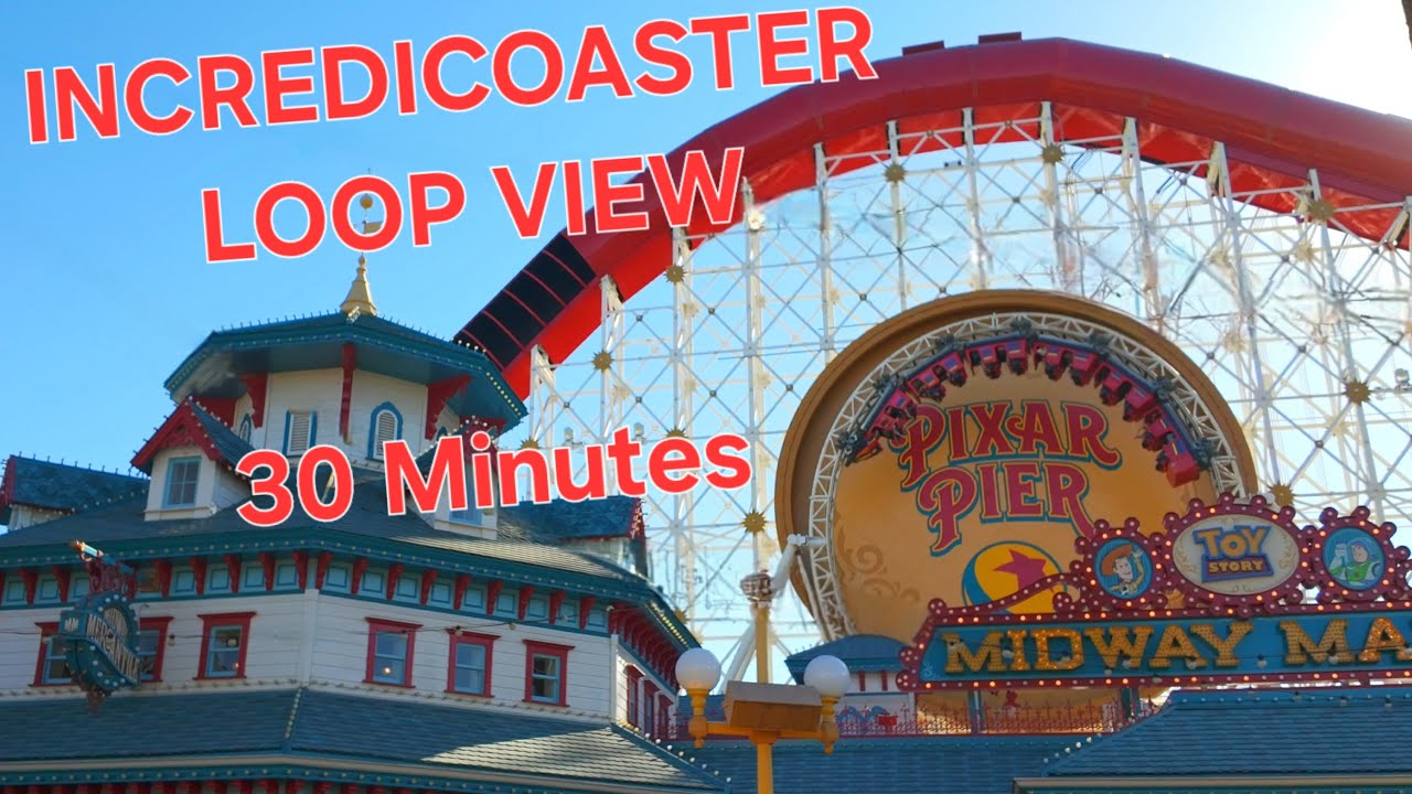 Toy Story's Midway Mania IncrediCoaster Loop - Disneyland Moments - YouTube