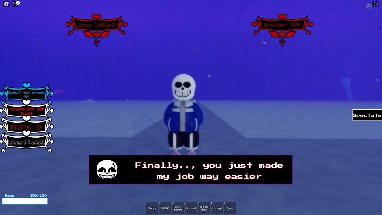 Call Of The Void Fight : Sans Funny boss rush (mercy) - YouTube