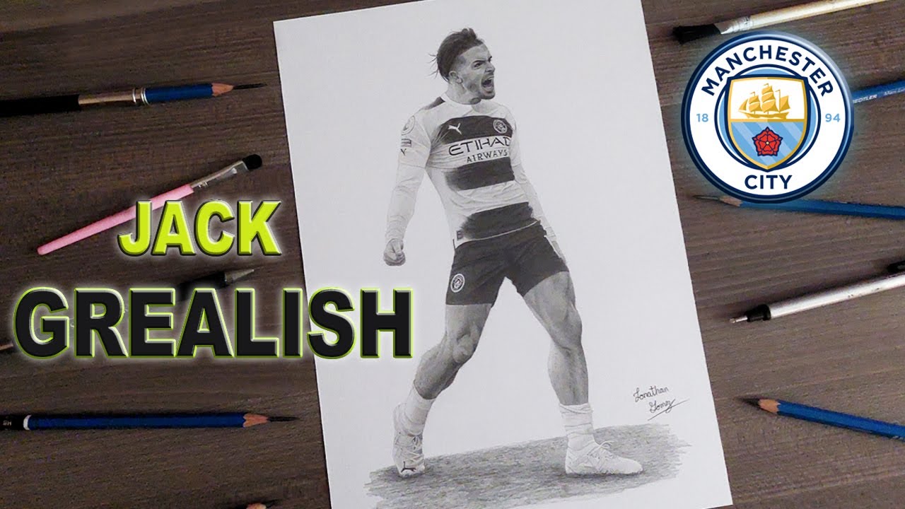 JACK GREALISH 🏴󠁧󠁢󠁥󠁮󠁧󠁿 el cazagigantes del MANCHESTER CITY / drawing ...