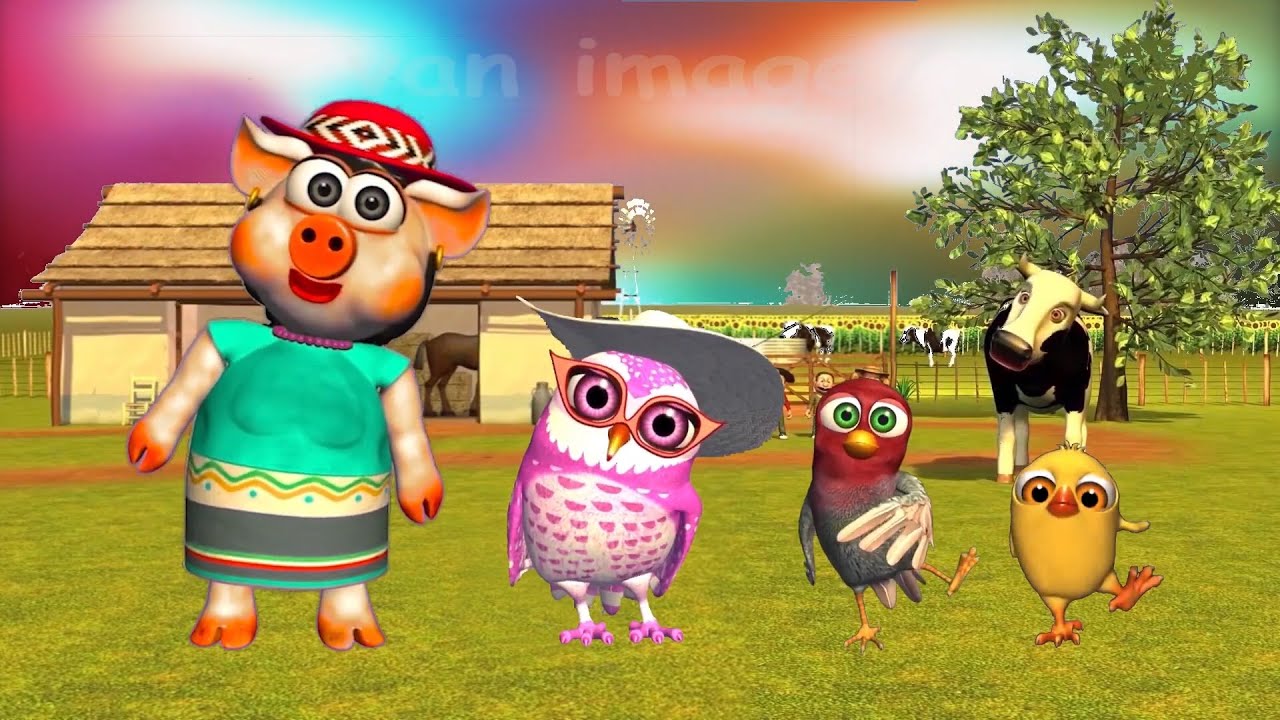 La Chancha, Miranda La Lechuza, El Pollito y El Pájaro Bailando Felices ...