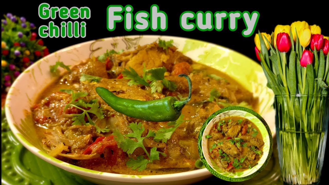 Green chilli Fish curry | srilankan taste | different style fish curry ...