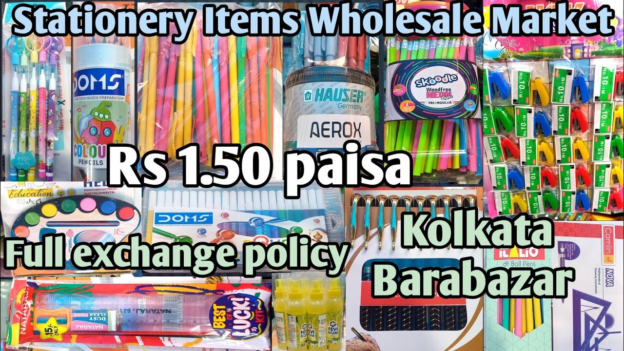 Cheapest Stationery Items Wholesale Market In Kolkata Bara Bazar Rs cheapest-stationery-items-wholesale-market-in-kolkata-bara-bazar-rs