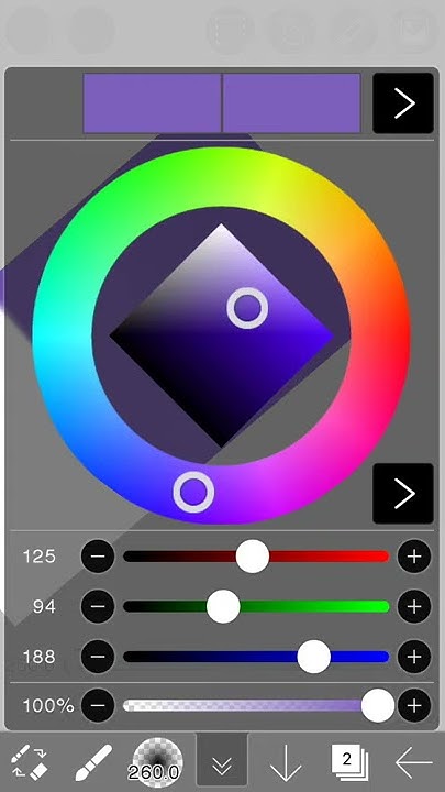 How to create gradient purple colour in ibisPaint X - YouTube