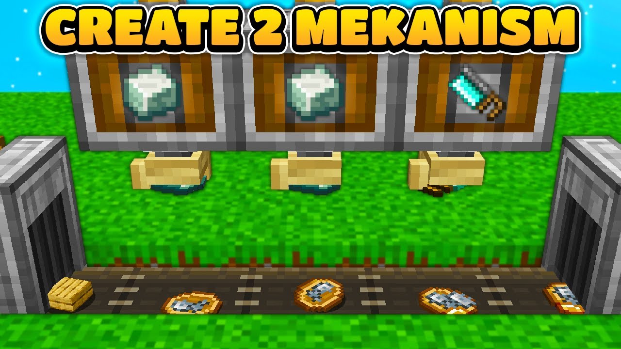 KINETIC MECHANISM AUTOMATION! Minecraft Create 2 Mekanism EP2 [Modded ...