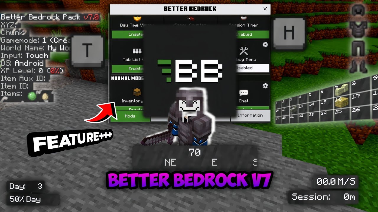 UPDATE!!! BETTER BEDROCK UI V7 For MCPE 1.21+ | New Features 🔥🔥🔥 - YouTube