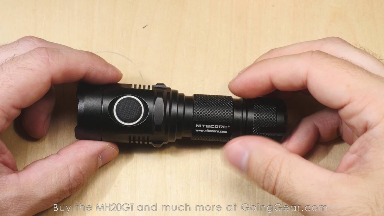 Nitecore MH20GT Compact Thrower Flashlight Extended Review - YouTube