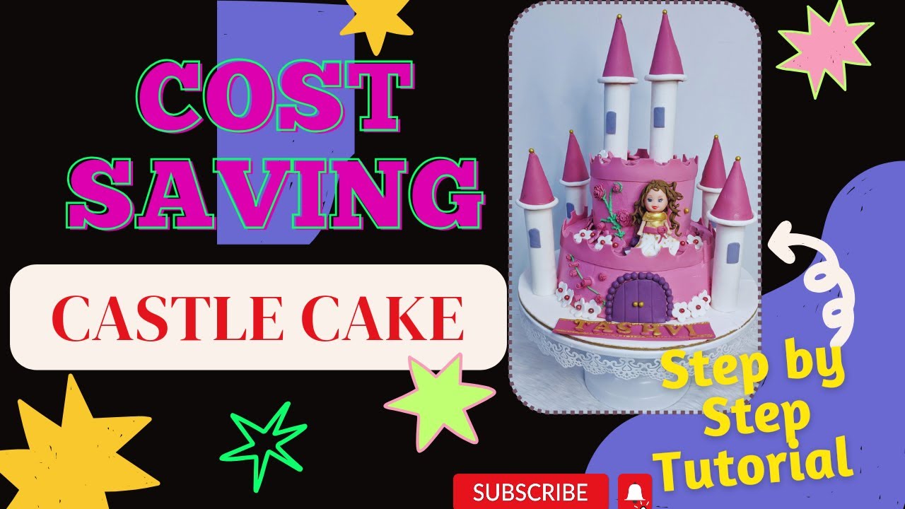 Affordable Castle Cake Tutorial 🏰💰| Budget-Friendly Castle Cake💯 # ...