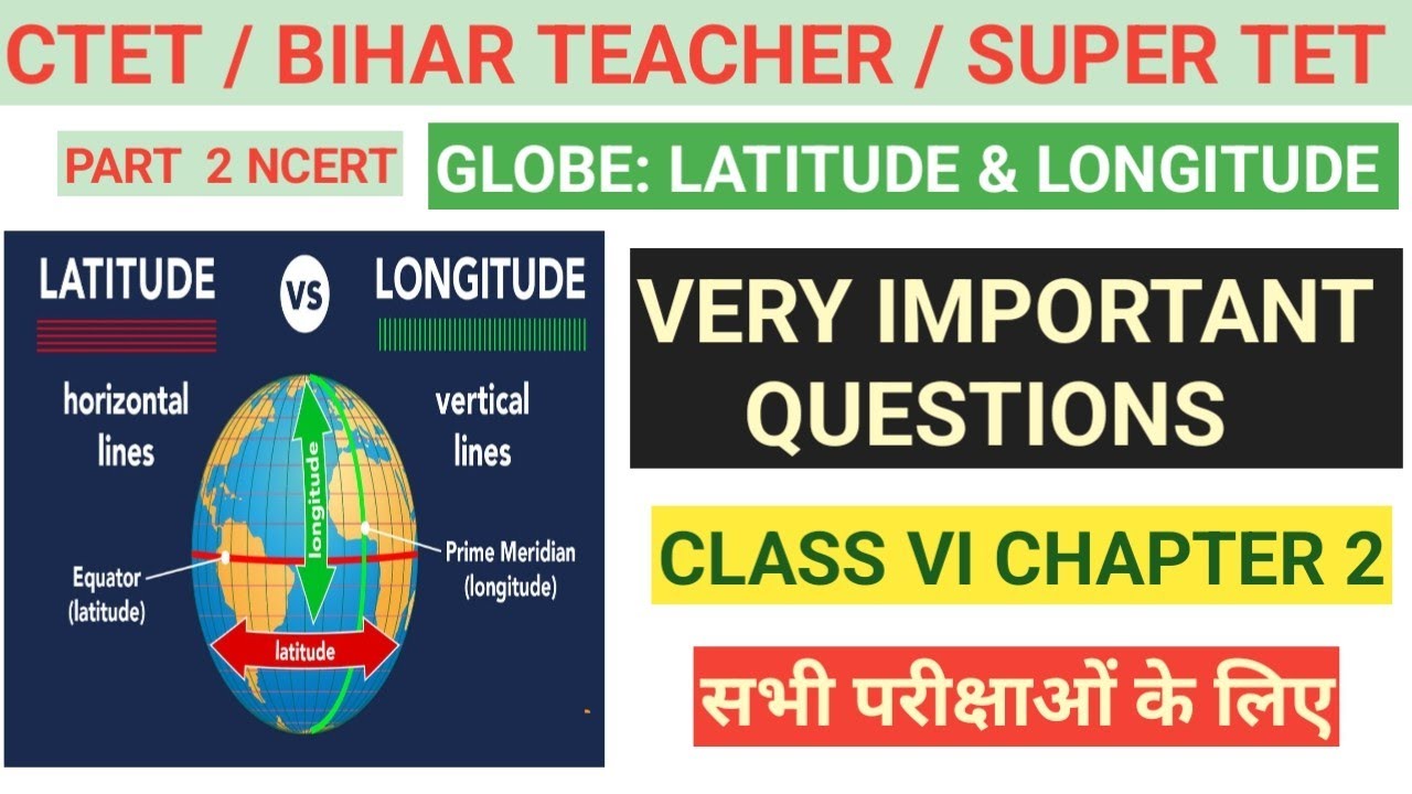 Globe: Latitudes and Longitudes - Full Chapter Class 6 | NCERT ...