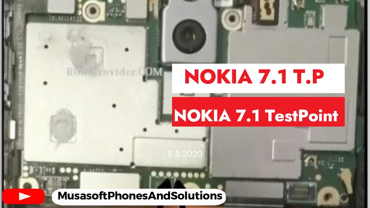 Test Point for Nokia7.1 T.P #isp to hardreset and Remove FRP 2023 - YouTube