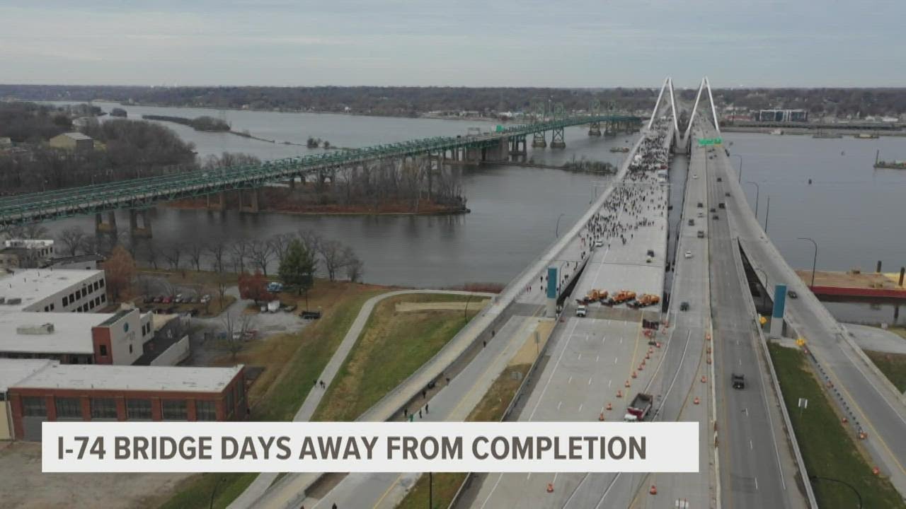 I-74 Bridge linking Iowa to Illinois days away from completion - YouTube