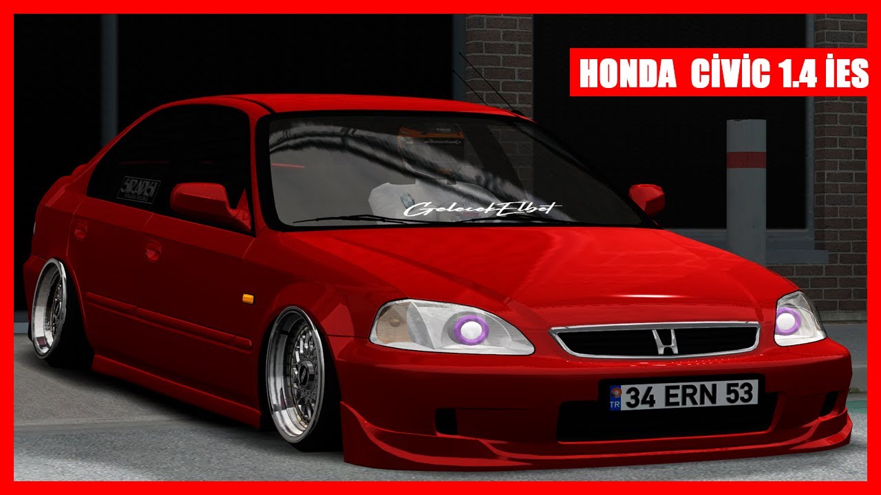 LFS - HONDA CİVİC 1.4 ies MODU - YouTube