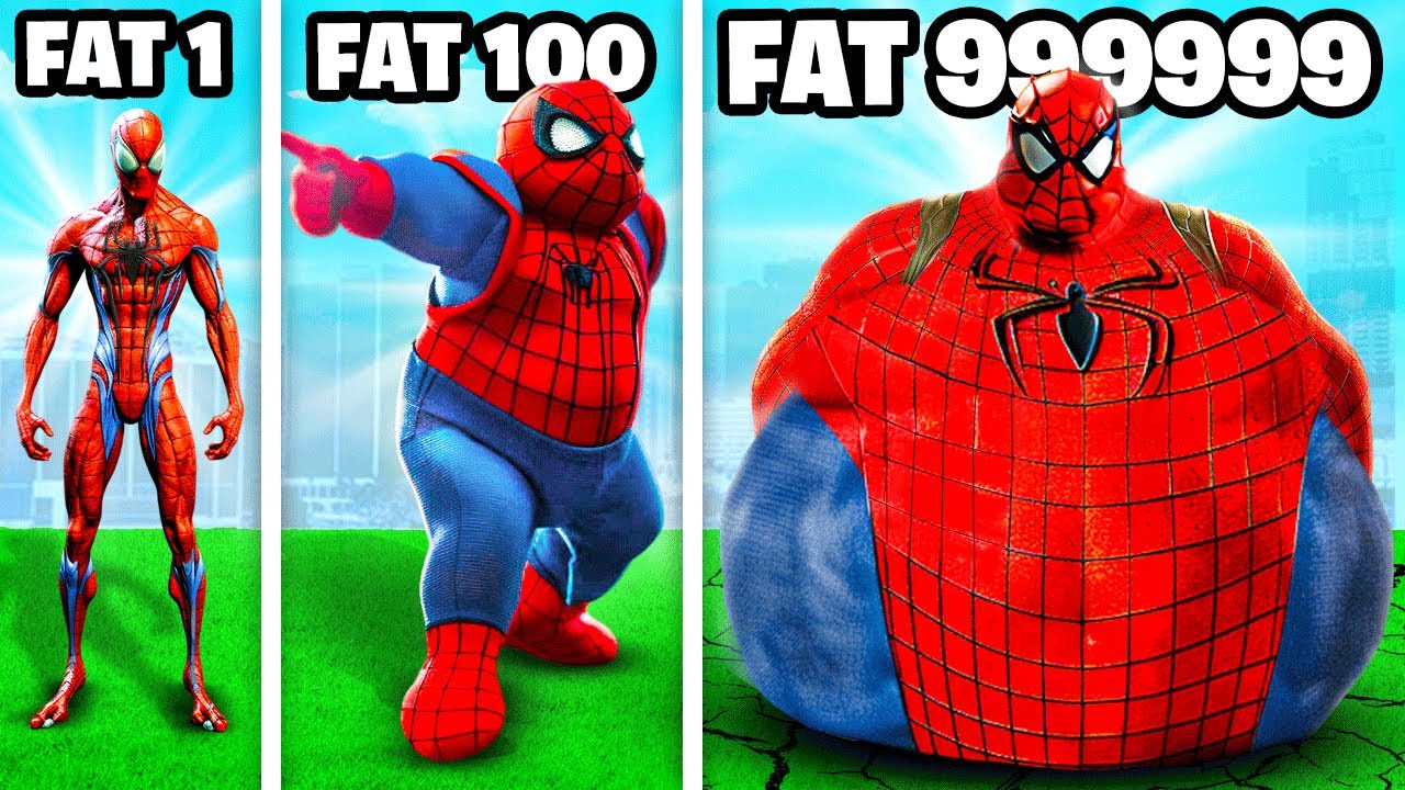 Growing FATTEST SPIDERMAN In GTA 5! - YouTube