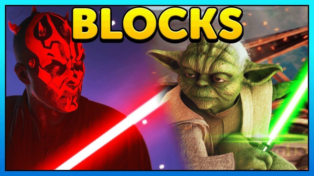 NEW Yoda + Darth Maul Block Gameplay - Star Wars Battlefront 2 - YouTube
