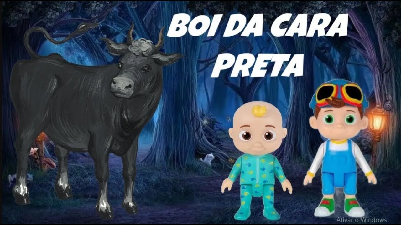 Boi da cara preta cocomelon Toy Música Infantil Nursery Rhymes & Kids ...
