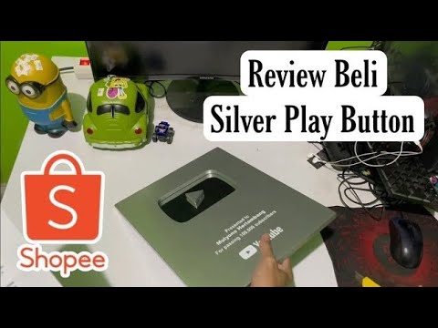 Unboxing Silver Play Button Beli di Shopee | Review Beli Silver Play ...