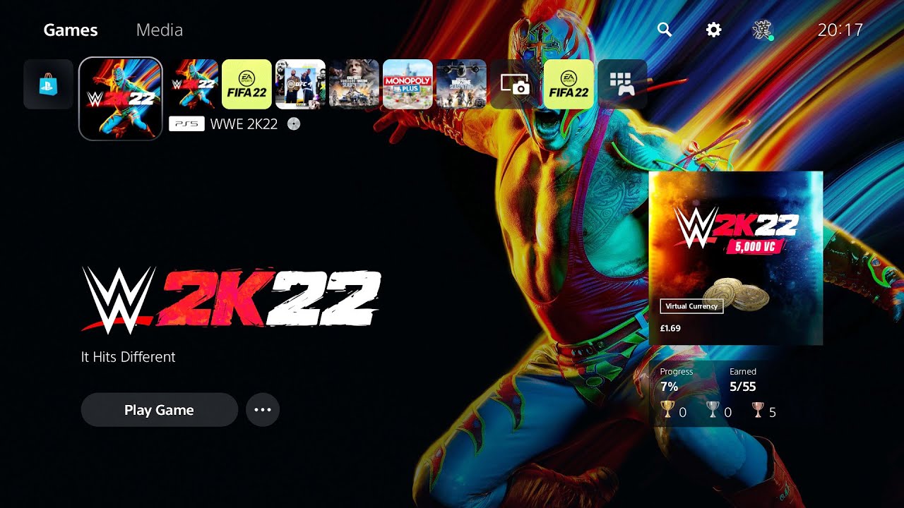 WWE 2K22 Start UP Screen + FULL Menu Walkthrough - PlayStation 5 - YouTube